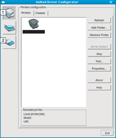 使用 Linux Unified Driver Configurator
